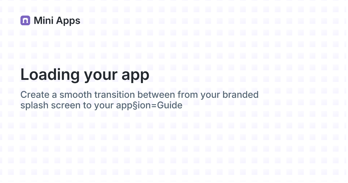 Loading your app · Farcaster Mini Apps