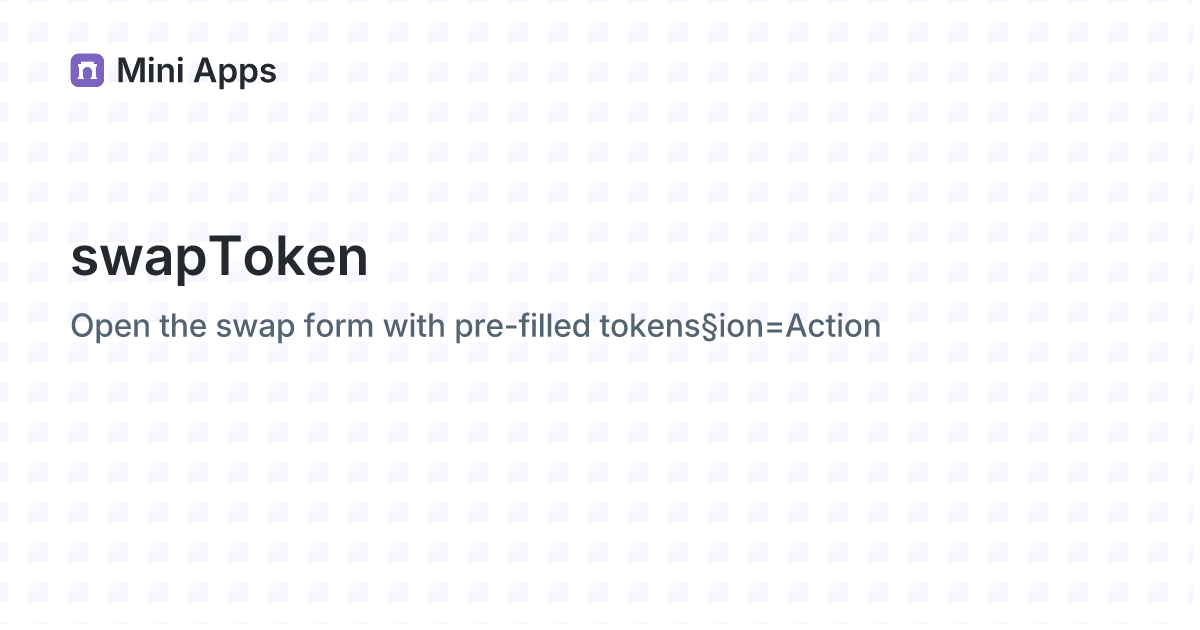 swapToken · Farcaster Mini Apps